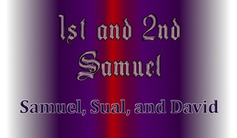 1st and 2nd Samuel Studies on Advent Bible Study