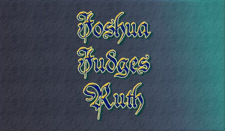 Joshua, Judges, and Ruth on Advent Bible Study